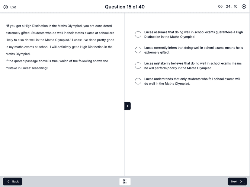 Testwise | Selective Mock Tests