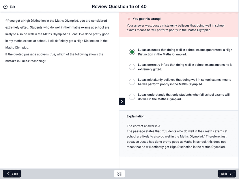 Testwise | Selective Mock Tests